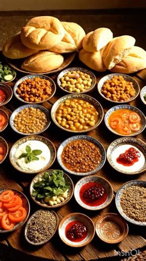 Syrian Breakfast Table Bab Al-Hara Style | فطور باب الحارة