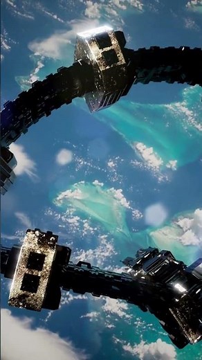 4K Flight of the ISS Above Earth 🌍