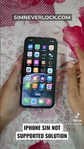 iPhone Sim Not Supported Solution in 2 minutes😮