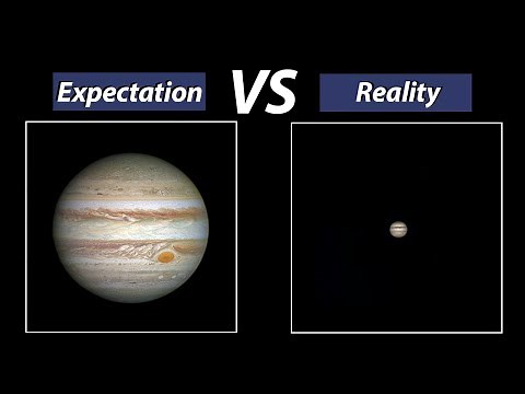 Planets Through a Telescope. Expectation and Reality (Remastered version)