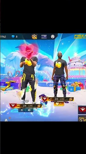 Zin Live vs FAKE ZIN Collection Battle #freefire #shorts #zinfreefire
