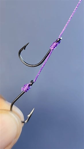 How to tie two hook on a fishing line #FishingHack #TwoHookSetup #FishingTips #FishingSetup #CatchMoreFish #FishingLife | IJG Fishing 72