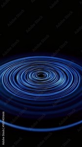 A central bright blue glow dark, smooth loop. hypnotic, luxurious effect, overlaying minimalist text or logos, 4k High-Quality gradient luxurious background Animation Video