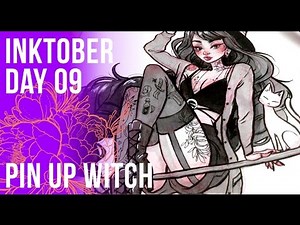 Inktober 09 // Pin Up #2 // Jacquelin deleon