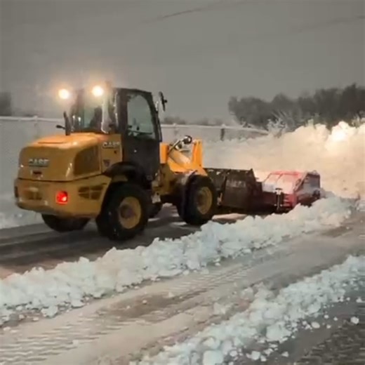 Greenfield Landscaping LLC on Instagram: "Our team kicked off the season with the first official snowfall and we were out in full force keeping our community safe and snow-free. 🚜🚜#greenfieldlansscapingcompany#snowremoval#commercial#winter#snowplow#bobcat"