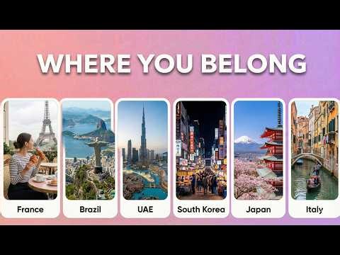 What Country Does YOUR SOUL Belong To? | Aesthetic & Personality Quiz