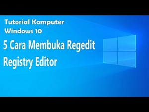 Windows 10 Tutorial 5 How to Open Regedit Registry Editor