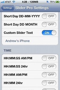 Add customization options to 'slide to unlock' text with Slider Pro [Jailbreak]