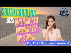 2025 South Carolina DMV Written Driving Permit Test Study Guide - Part 2