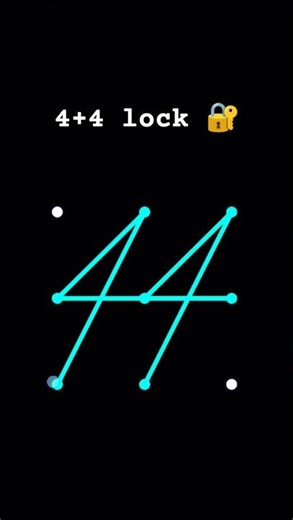 How To Make 44 Pattern Lock 🔐 #youtubeshorts #patternlock #shorts