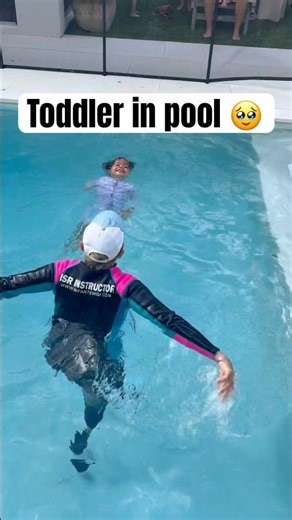 ISR Swimming Lessons #shorts #toddler #pool #watersafety #educational #drowningprevention #swim