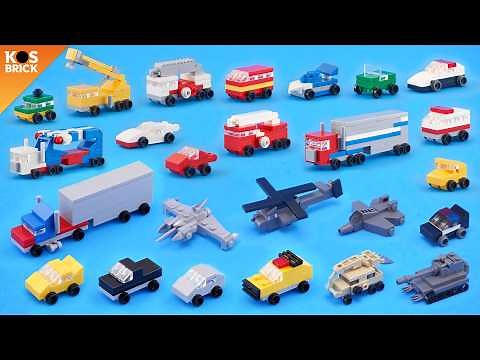 Lego Transformers Mini Vehicles Compilation (Tutorial)