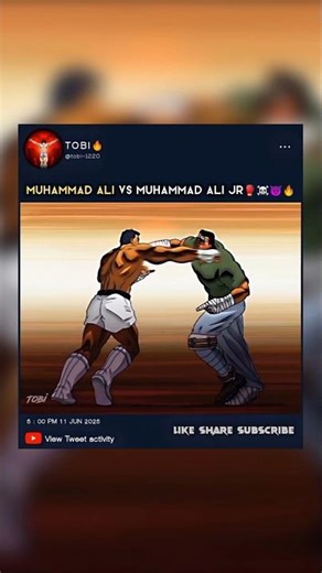 Muhammed Ali vs Muhammed Ali junior 🥊🥶☠️#baki