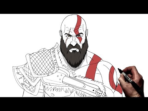How To Draw Kratos | Step By Step | God Of War
