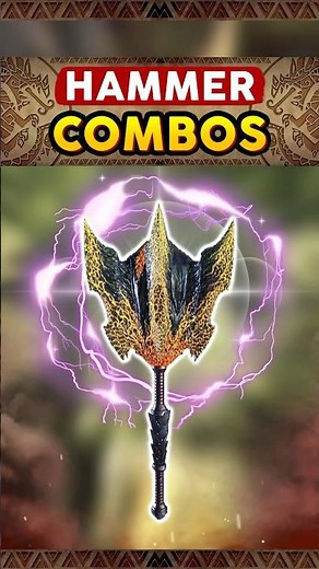 Powerful Hammer Combos 💥 Monster Hunter World #MHW #Shorts