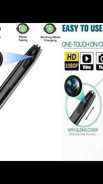 How To Use Pen HD 1080P Video Audio Recording Security Surveillance Spy Camera Demo Video