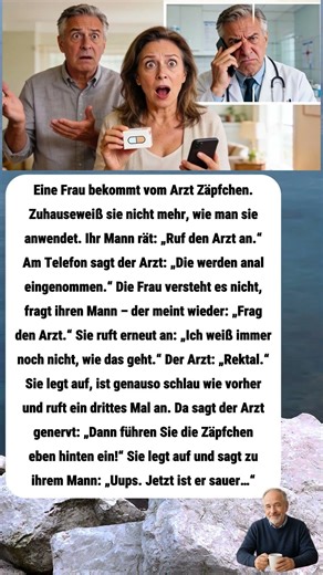 Ein medizinischer Rat – dreimal erklärt 😅 #lachen #flachwitz #karlmitdemkaffee
