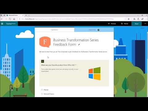 How can I add video with my Forms in Microsoft Forms?