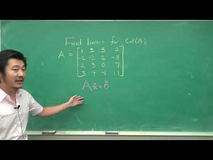 Finding basis of the column space
