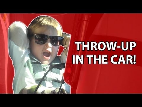 THROW-UP IN THE CAR!!