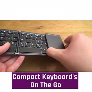3.7M views · 7.9K shares | Wireless Foldable Keyboard for Smartphone https://hobbies-unleashed.com/wirelessfoldablekeyboard Ever wish you could instantly flip your tablet or phone into a tiny laptop computer? ➡️ https://hobbies-unleashed.com/wirelessfoldablekeyboard | Hobbies Unleashed | Facebook