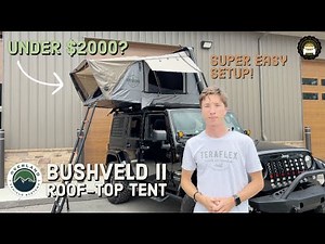 Overland Vehicle Systems Bushveld II ROOF-TOP TENT Installation and Review: Jeep Wrangler JK