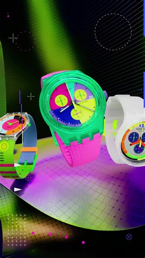 15K views · 169 reactions | Experience turbo-charged color with new versions of iconic Swatch watches! #SwatchNEON | Swatch | Facebook