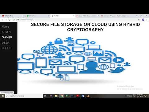 SECURE FILE STORAGE ON CLOUD USING HYBRID CRYPTOGRAPHY - PYTHON