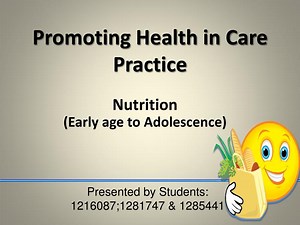 Promoting Health in Youth: Nutrition Impact & Strategies for Lasting Change - SlideServe
