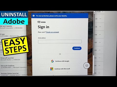 How to uninstall Adobe Apps without signing into Adobe - Windows 10