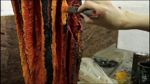 How to make cement flowerpot using clothes 🎨🌷Cement Pot with cloth. Very difficult but favorite job! Amazing cement vases for the garden! #diy