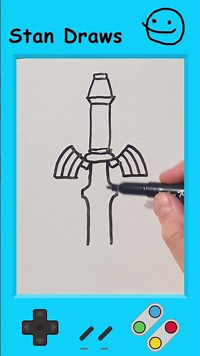 How to Draw the Master Sword in Stone Like a Pro!