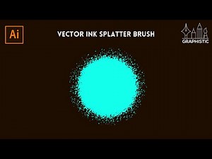 Vector Ink Splatter Brush in Illustrator | Adobe Illustrator Tutorial
