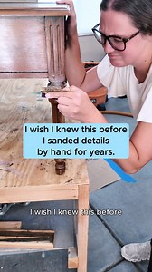 256K views · 573 reactions | If sanding details is the part you dread the most… this is the shortcut that saves your hands and your time!  Comment PADand I'll send you the one I use! | A Ray of Sunlight - Painted Furniture & DIY | Facebook