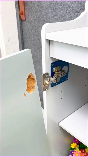 part476#Dont😱worry if your cabinet door is broken Try this#hing repair board Its easy to use and you