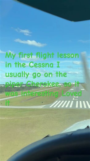 My first flight lesson in the Cessna 172 usually fly the piper #aviation #avgeek #flightlesson ￼￼￼