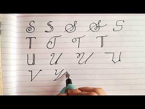Calligraphy Tutorial: Learn #5 Basic Calligraphy Letters in Different Styles Part 2