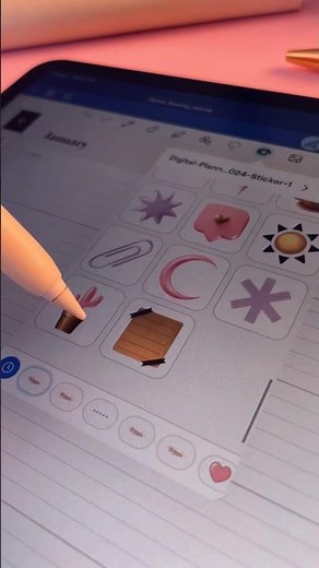 how to easily add stickers to goodnotes 🌸