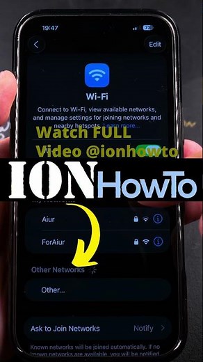 iPhone How to Turn On Wi Fi Part 2