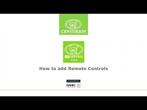 How to Add Remotes To A Centurion D5 SMART Gate Motor