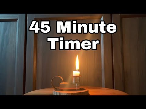 45 Minute Timer | Candle Melting Timelapse | Relaxation & Mindfulness for Classroom and Meditation