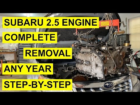 Complete Subaru FB Engine 2.5L Removal - Any Year - Step-By-Step