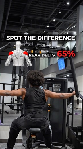 How to train rear delts correctly | Spot the difference 👀 #reardelts #shouldersworkout #workoutform
