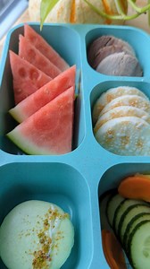 796K views · 5.4K reactions | Levi eats Pork Belly Lunchables with rice crackers, cucumbers, pickled carrots, watermelon, and pistachio macarons! #lunchables #toddlereats #cooking #chefdad | Cooking for Levi | Facebook