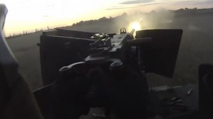 Humvee gunner in Ukraine runs out of .50 cal ammo, switches to rockets in viral video