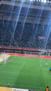 UPDATE: Allan Okello steps up to take a penalty for the Uganda Cranes, with the score currently 3-2 in favor of South Africa. #NTVNews #CHAN2024 | NTV Uganda