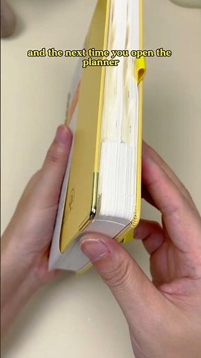 This is how you use tear-off corners on a POPRUN planner