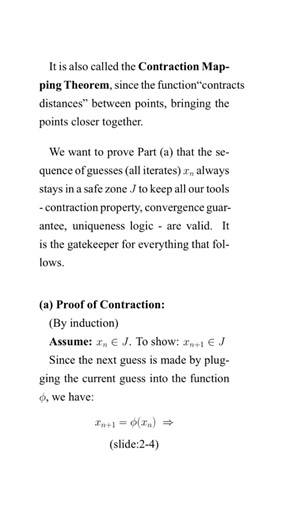 Fixed-Point Iteration Proof (1): Region Invariance via Contraction Mapping