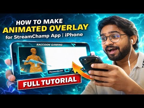 Bgmi/Pubg 3d Animated Overlay for StreamChamp App on iPhone 🔥 Full Tutorial