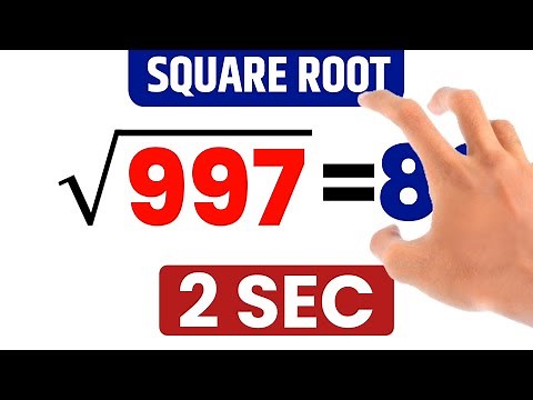 Square Root in 3 Seconds! | Mental Math Trick for Olympiads, SAT, GMAT, Harvard Exams
